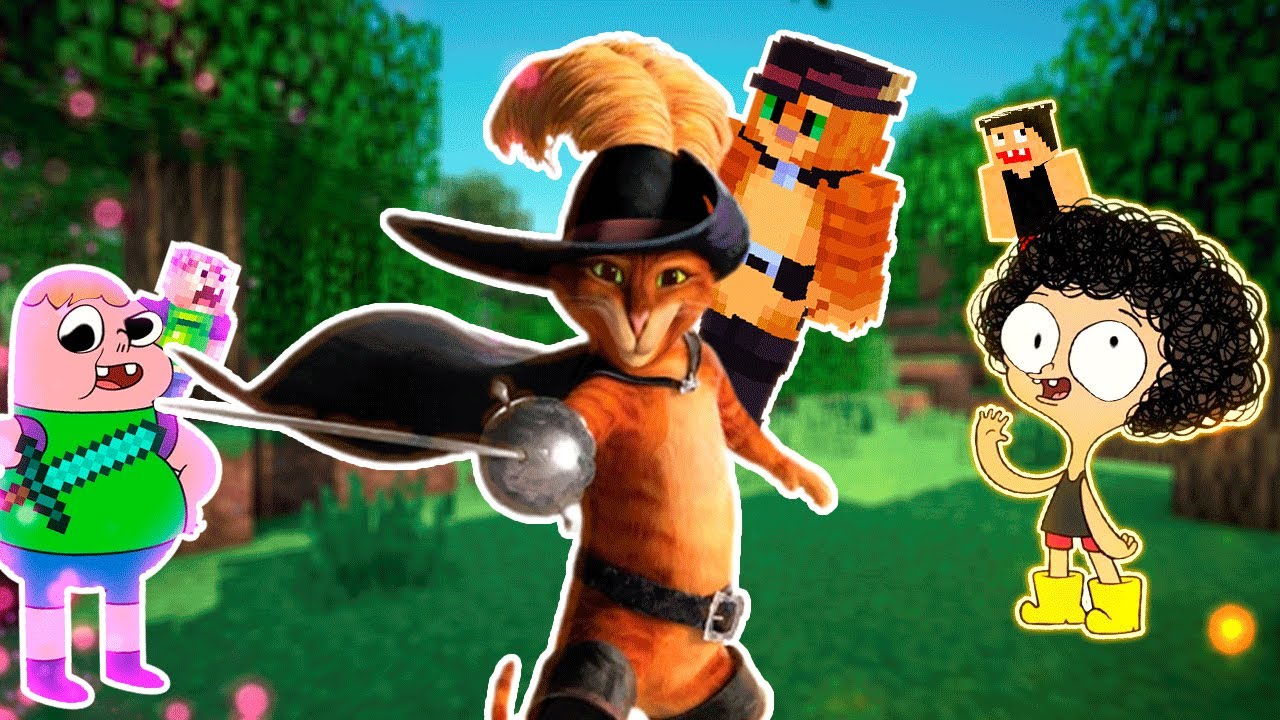 Clarêncio, Irmão do Jorel e Gato de Botas no Minecraft - YouTube