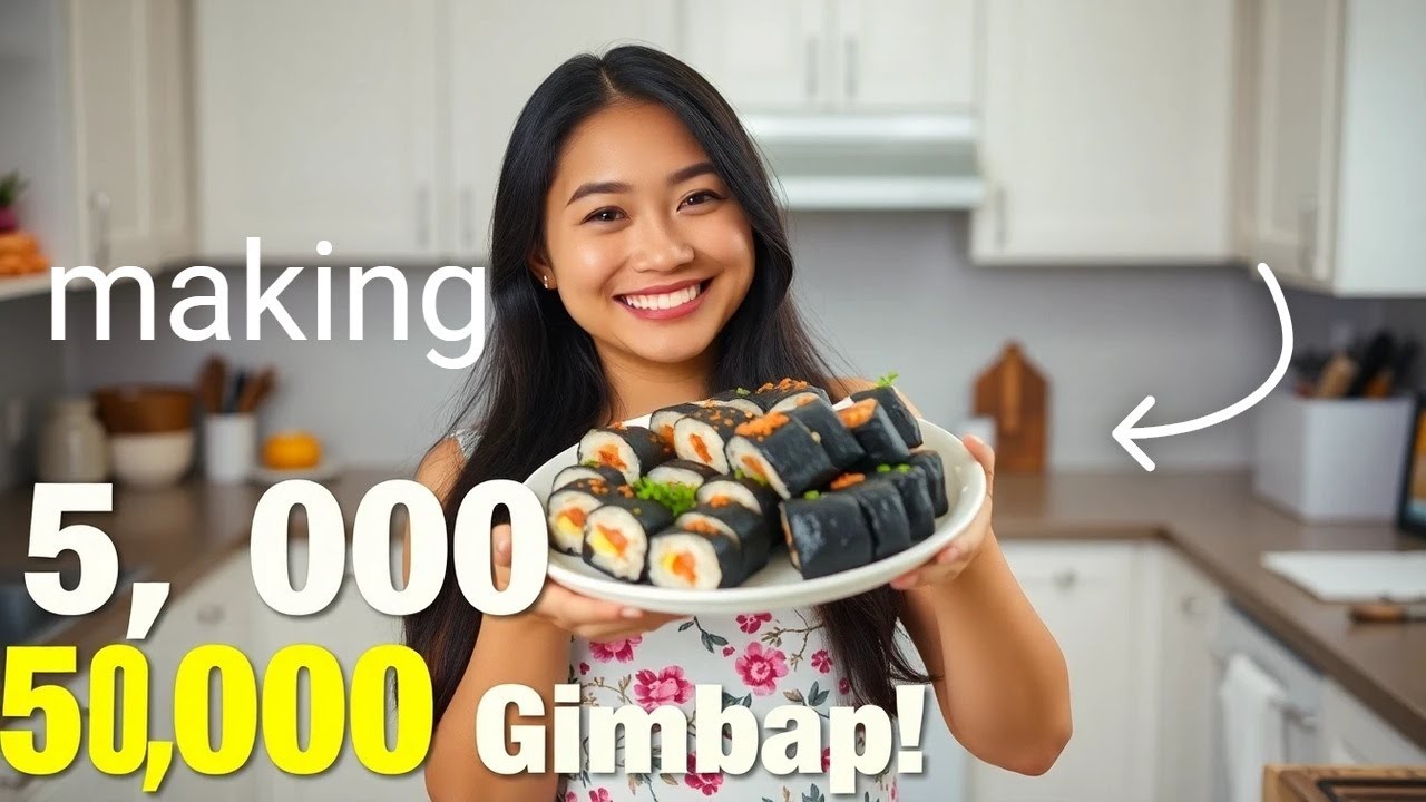 GIMBAP GOES VIRAL! 5,000 Pieces Sold Out in ONE DAY! - YouTube