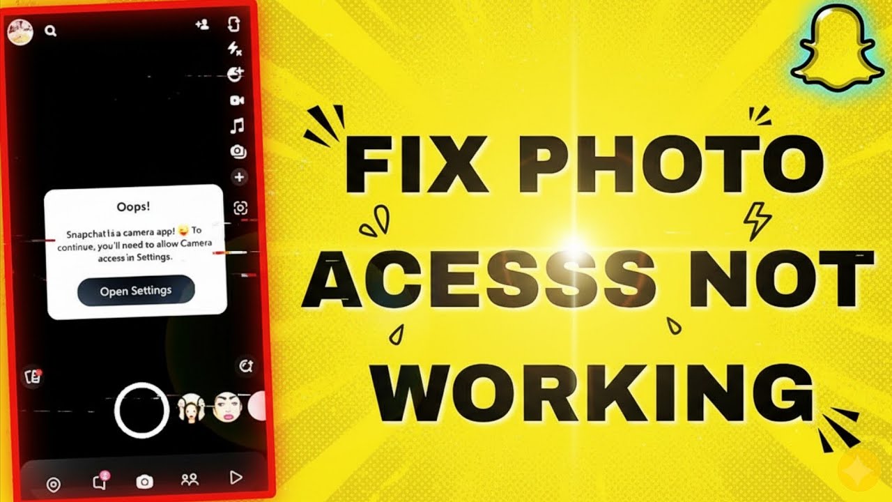 How to Fix Snapchat Camera Not Working (Updated Guide 2026) - YouTube