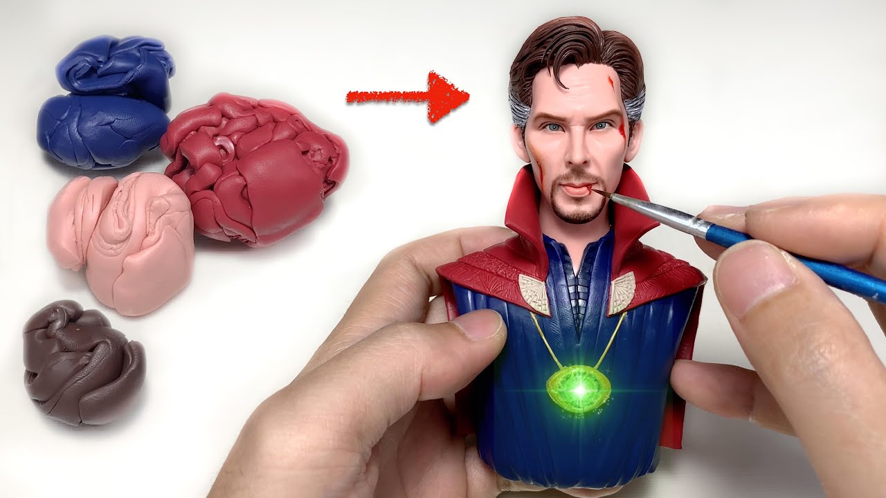 Dr. Strange (Benedict Cumberbatch) clay sculpture, the full handmade ...