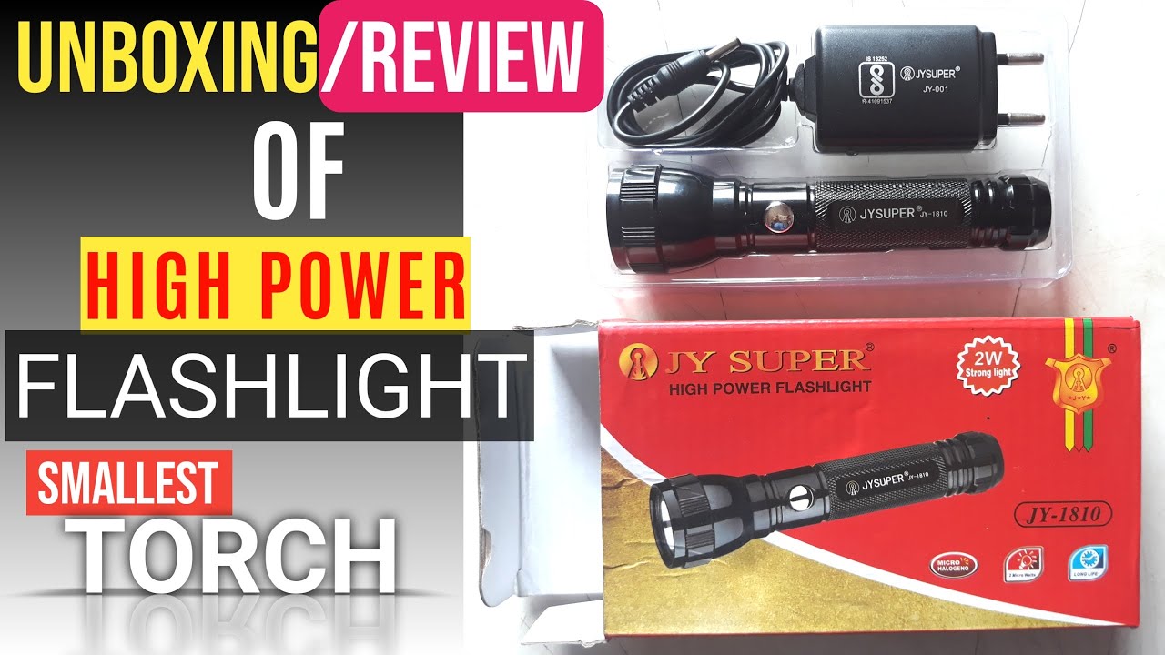 Unboxing | Review of Smallest Torch | JY-1810 | UltraBright Light ...