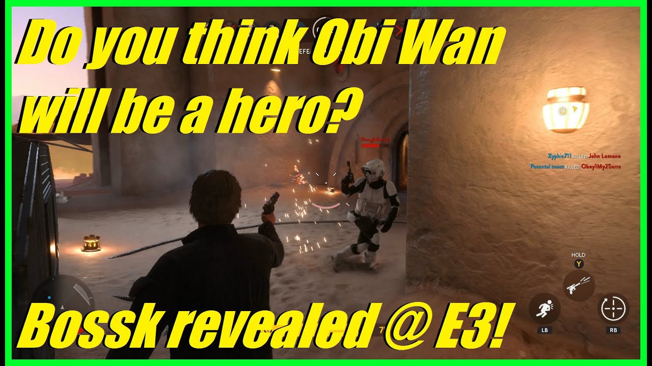 Star Wars Battlefront - Is Obi Wan gonna be a Hero? | Bossk revealed ...