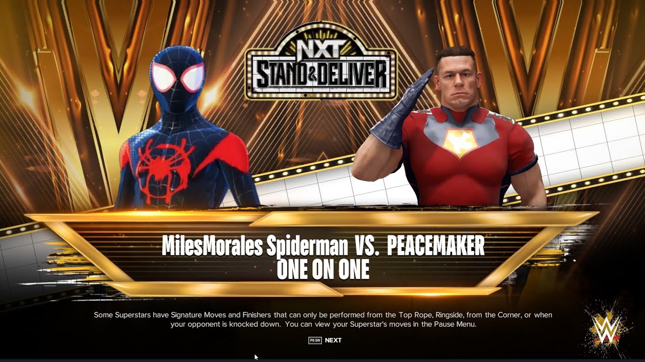 Miles Morles Vs Peacmaker | One On One Match - WWE 2K25 PS5 [4K] - YouTube