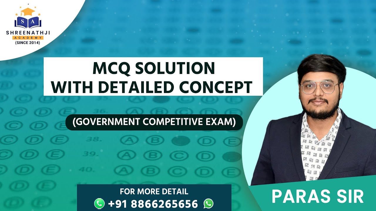 MCQ Solving With Detailed Concepts 1 | Government Competitive Exams ...