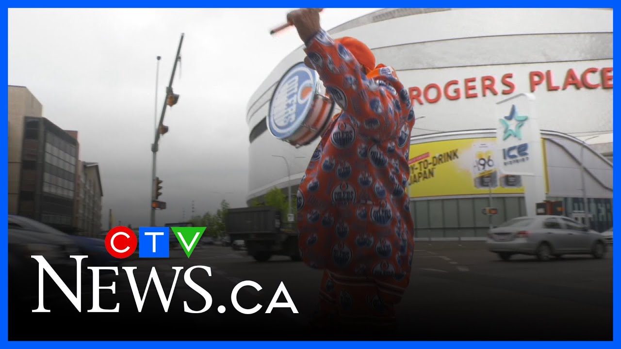 Fans excited as Oilers and Stars kick off series - YouTube