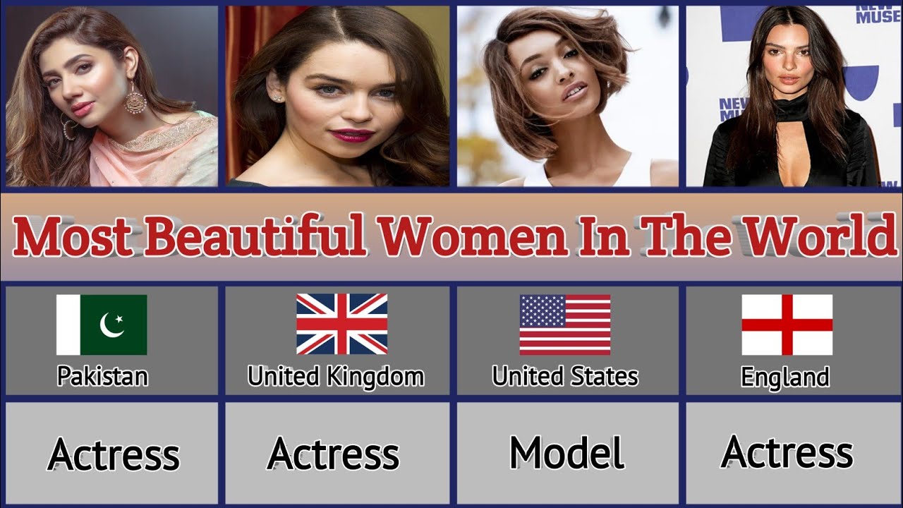 Top 50 Most Beautiful Women In 2024 | Most Beautiful Women - YouTube