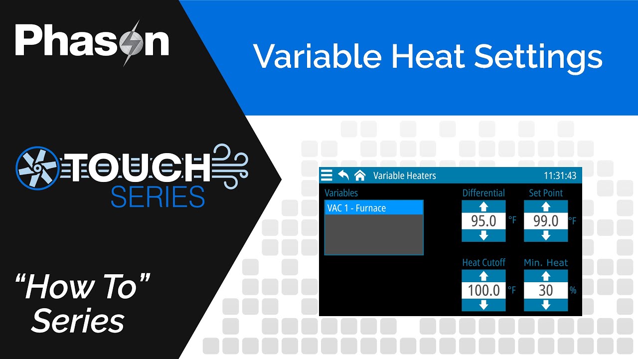 How to Input Variable Heat Settings | Phason Plus-Touch & Supra-Touch ...