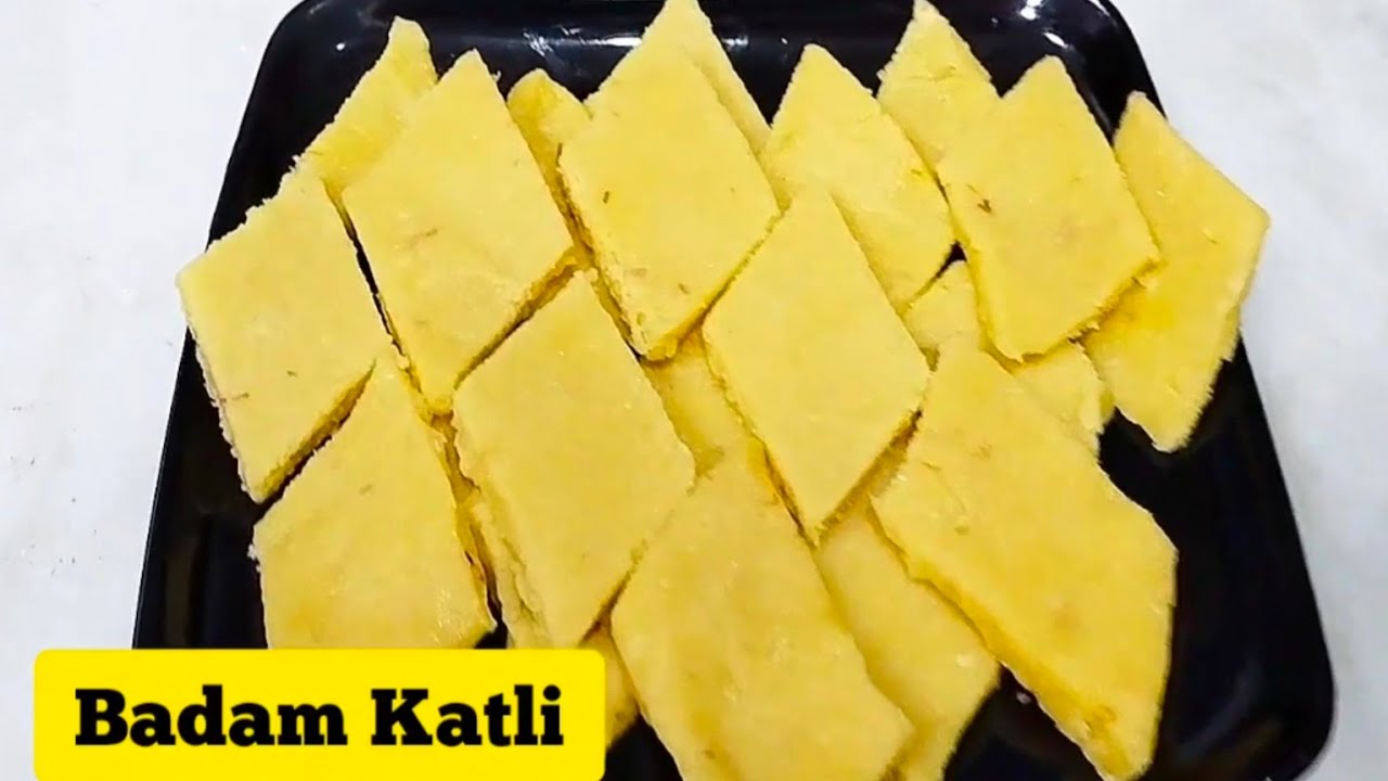 Badam Katli Recipe || Almond Burfi || Kesar Badam Burfi || Easy Almond ...