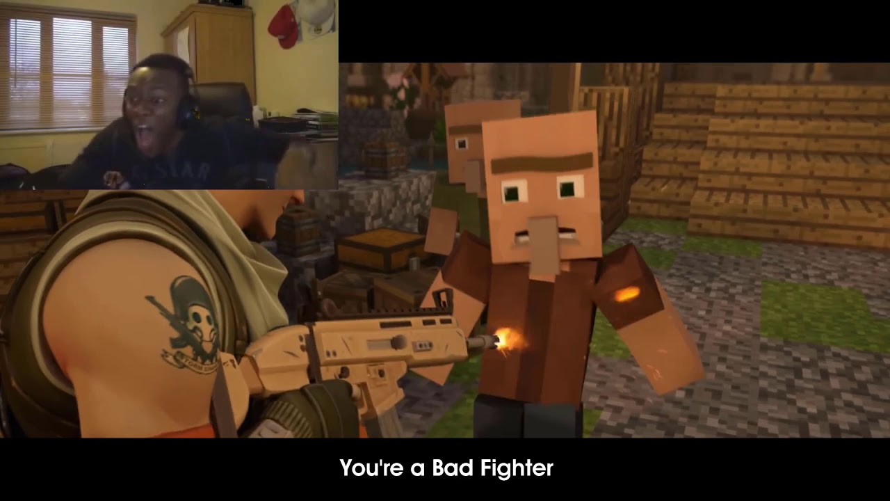 ksi reacts to bad fighter - YouTube