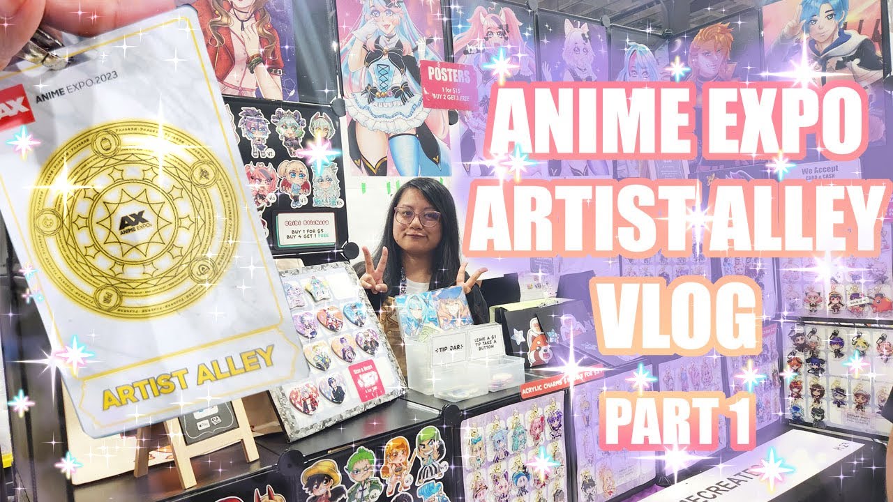Anime Expo 2023 Artist Alley Vlog Pt 1 - I sprained my ankle - YouTube