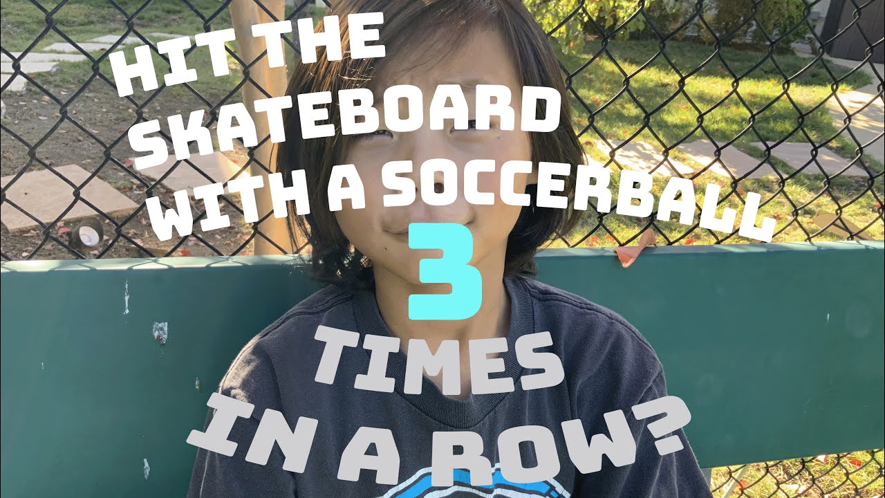 Can I Hit The skateboard 3 Times in A ROW? - YouTube