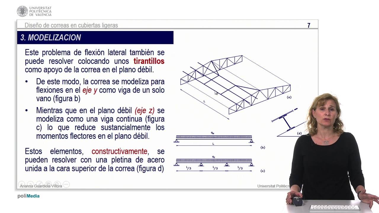 Diseño de correas en cubiertas ligeras | 15/30 | UPV - YouTube