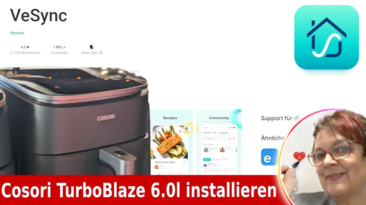 VeSync App installieren und mit Cosori Turbo Blaze 6.0L verbinden ...