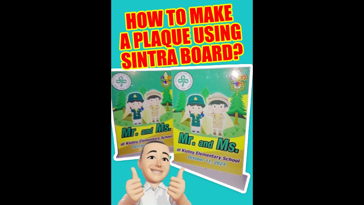 How to make a Plaque using a Sintra Board? - YouTube