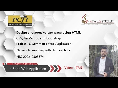 Design a responsive cart page using HTML, CSS, JavaScript and Bootstrap ...