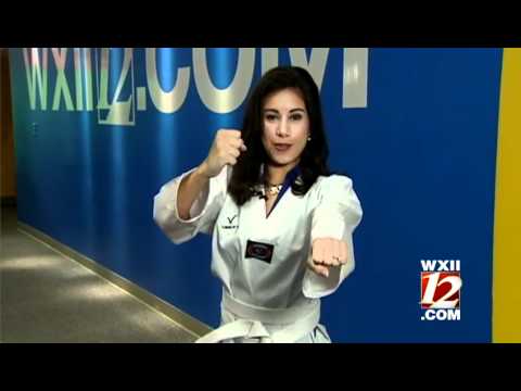 Veronica shows her Tae Kwon Do Olympic moves - YouTube