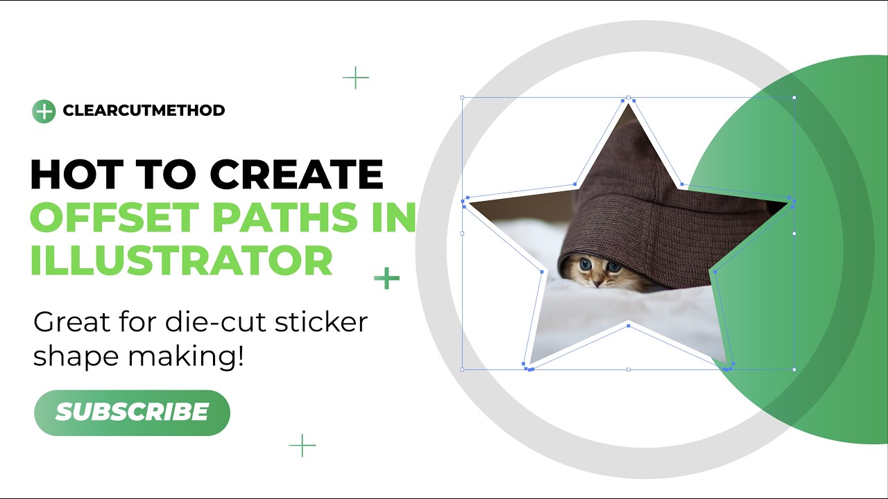 How to create an Offset Path in Illustrator for Stickers - YouTube