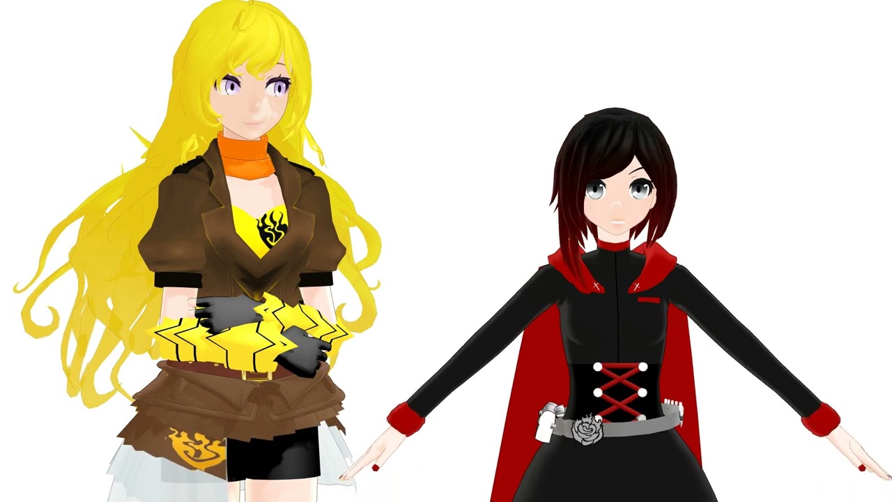 MMD-Ruby Rose want to play with Yang - YouTube