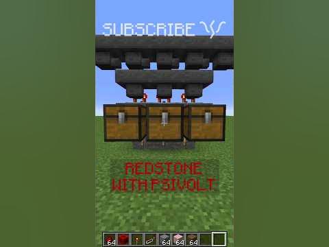 AUTOMATIC REDSTONE SORTING MACHINE (perfect for farms) | Redstone with PsiVolt #minecraft # ...