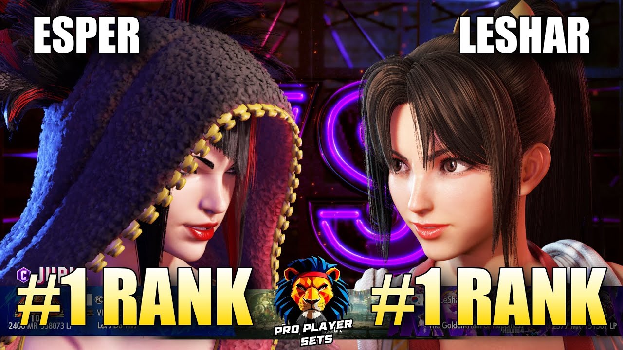 SF6 ☆ Esper (#1 Ranked Juri) VS LeShar (#1 Ranked Mai) ☆ Pro Level Set - YouTube