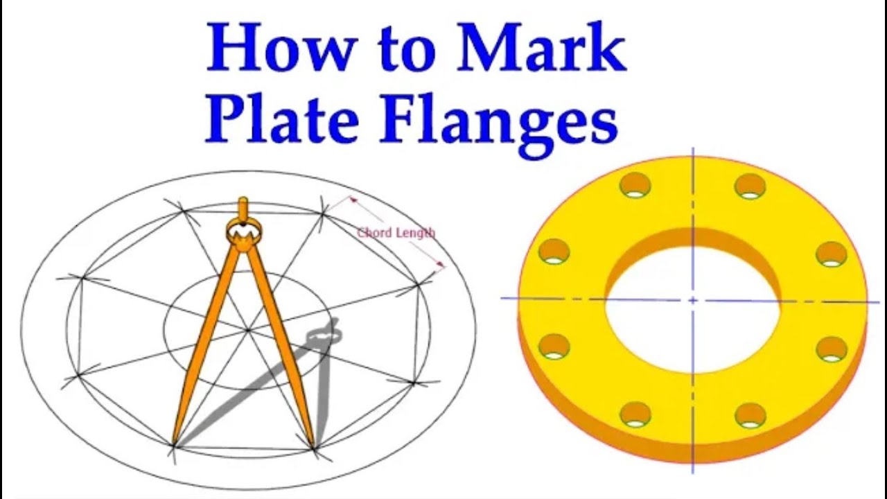 Plate Flange Marking, Fabrication free Tutorial. प्लेट से फ्लैंज कैसा ...