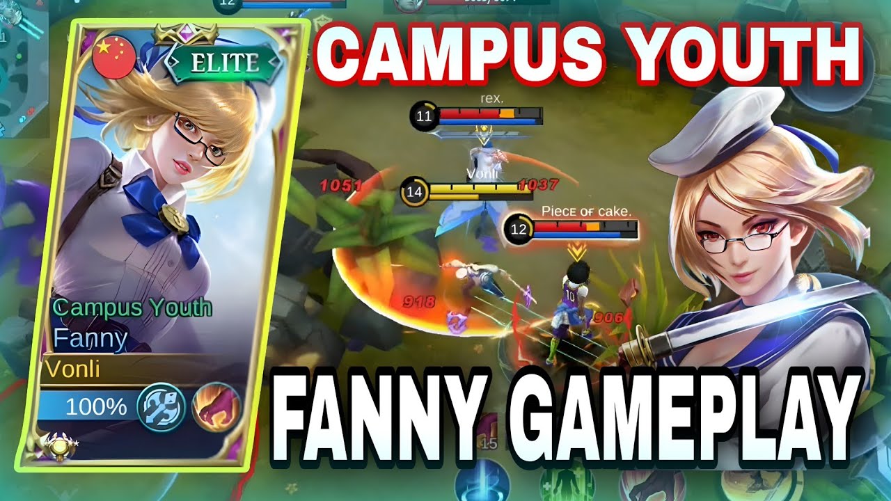 OG SKIN FANNY CAMPUS YOUTH | FANNY GAMEPLAY | Mobile Legends - YouTube