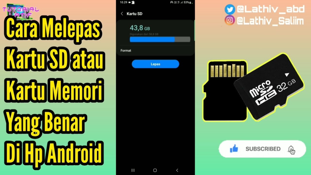 Cara Melepas Kartu SD yang benar di hp Android - YouTube
