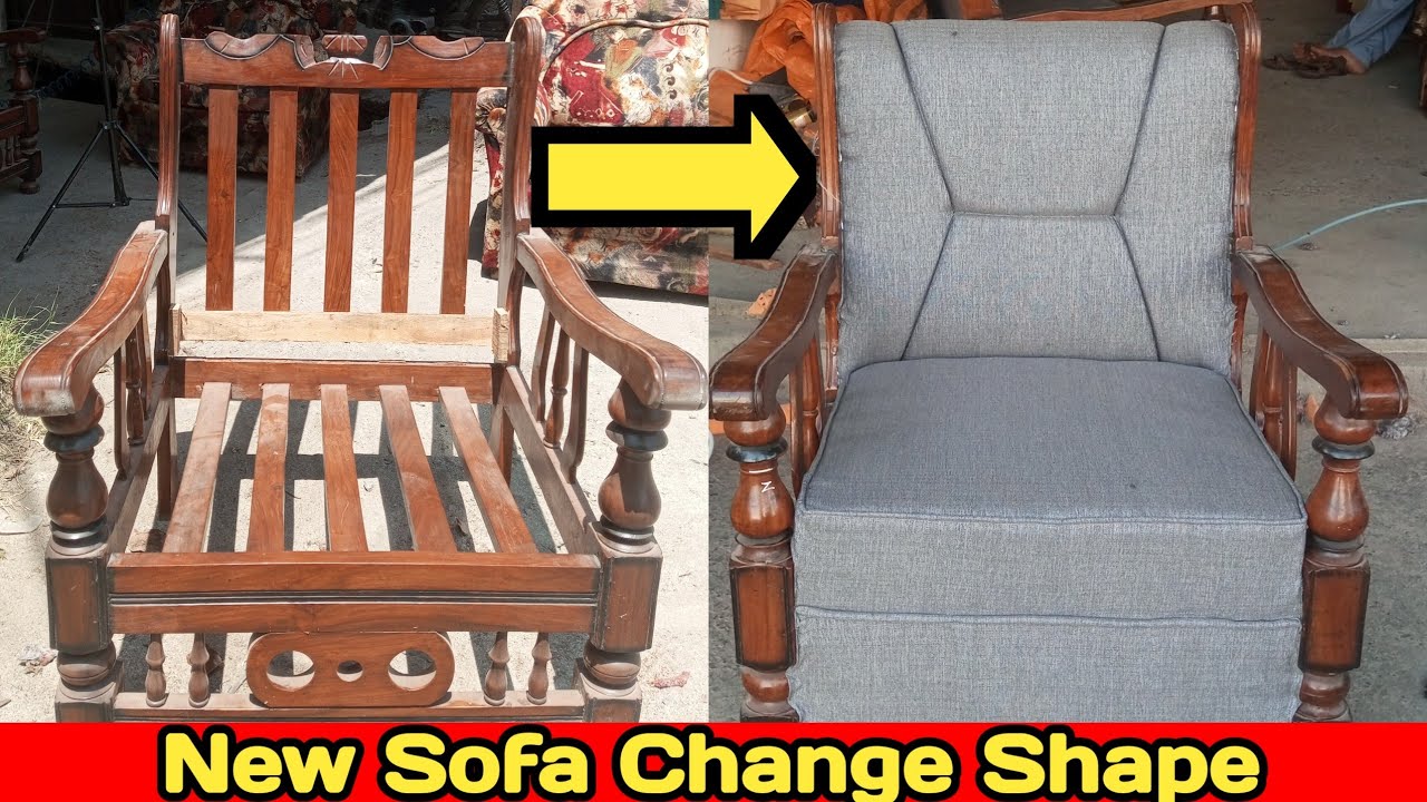 How to change old sofa shape new design making 2024 latest sofa cushion ...