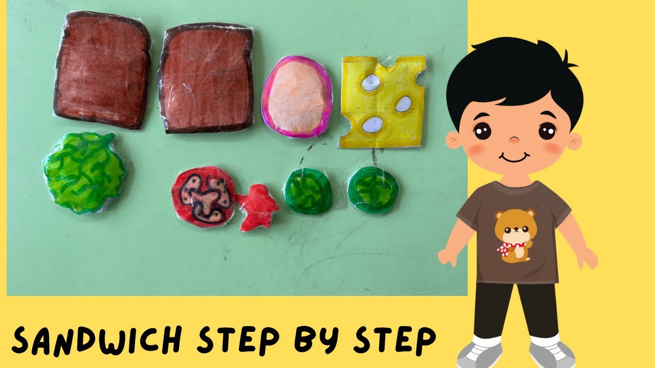 DIY Paper Sandwich for Kids | Easy Step-by-Step Craft! #diy - YouTube