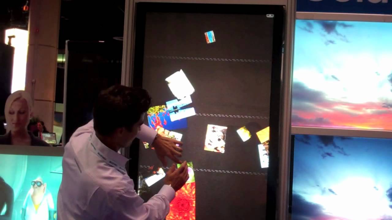 Touch Screen Overlay Solution for TV's and Digital Displays - YouTube