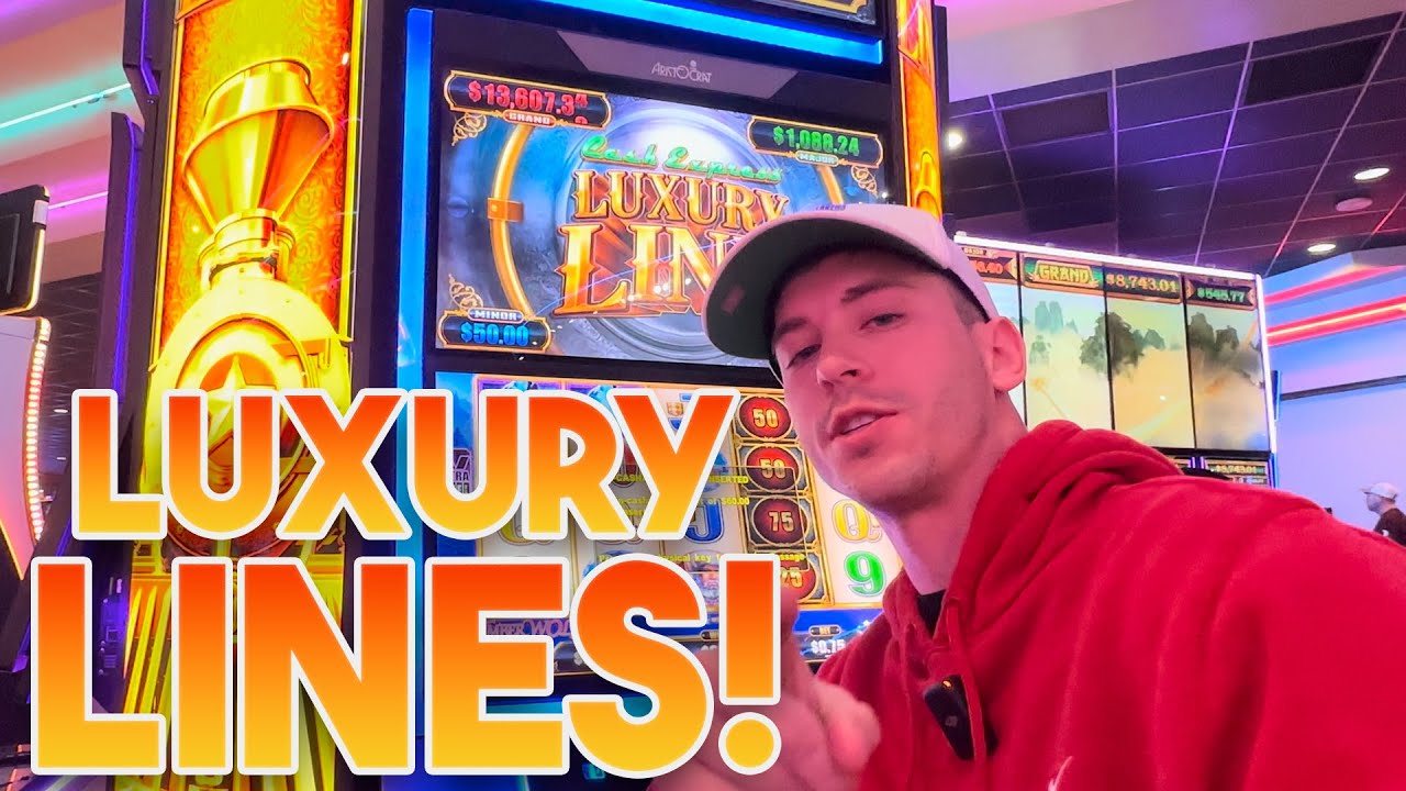 Playing A Timber Wolves Luxury Line Slot Machine At Coushatta Casino ...