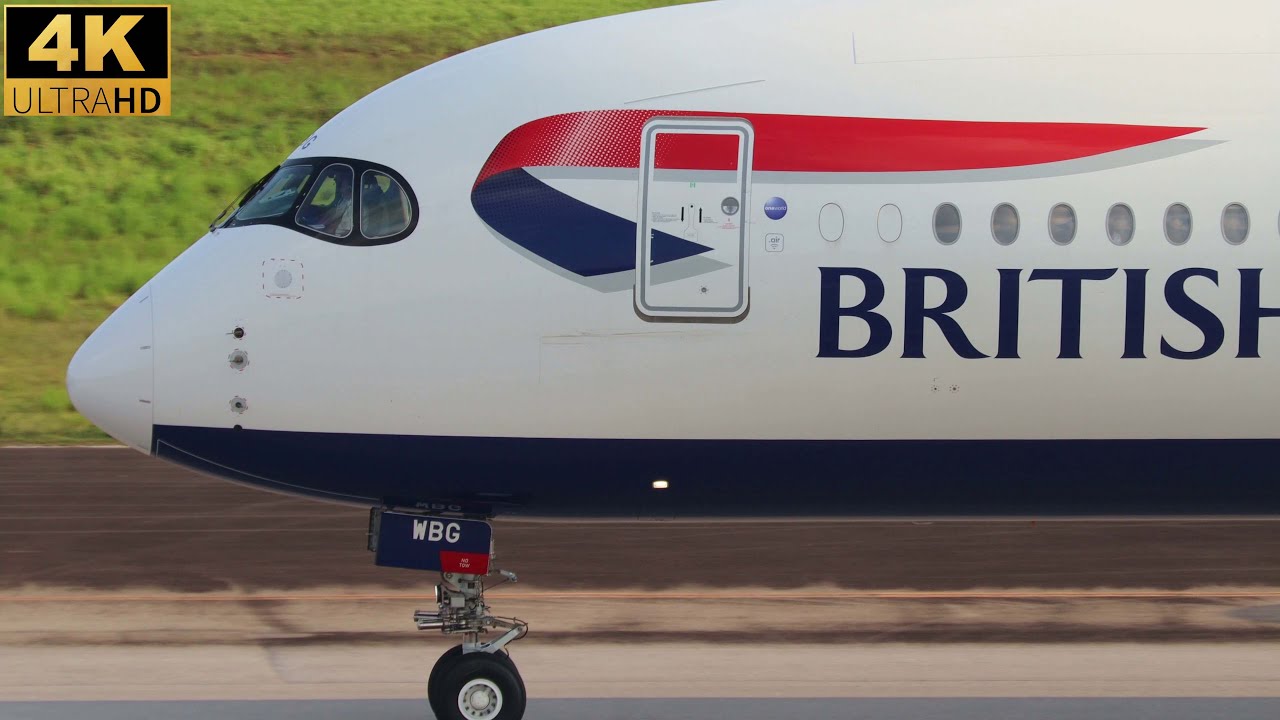 2023-12-02 British Airways "Speedbird" Airbus A350-1000XWB, taxiing ...