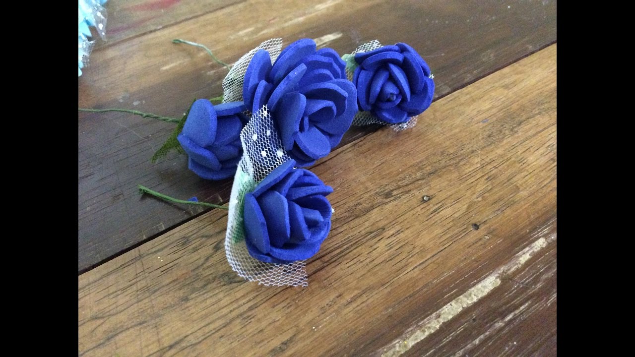 Diy craft foam rose - YouTube