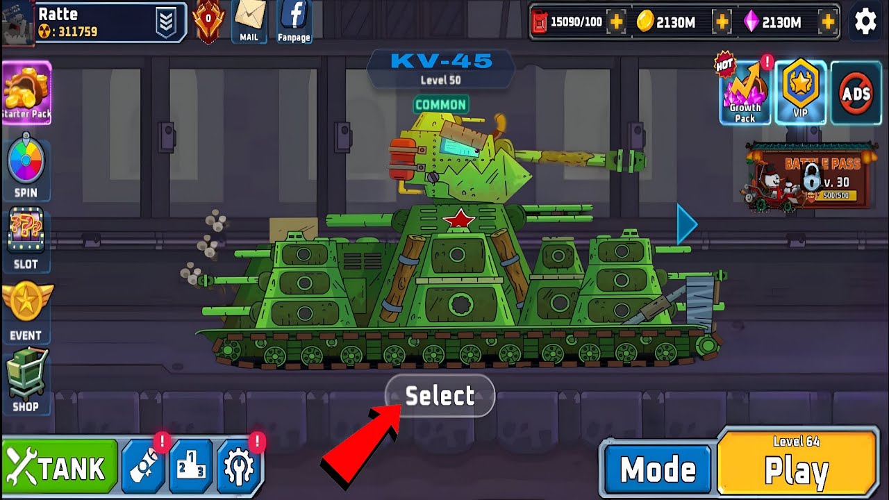 Tank Combat War Battle - New Tank KV-45 unlock and Fully upgraded Gameplay with GAME ZONE - YouTube