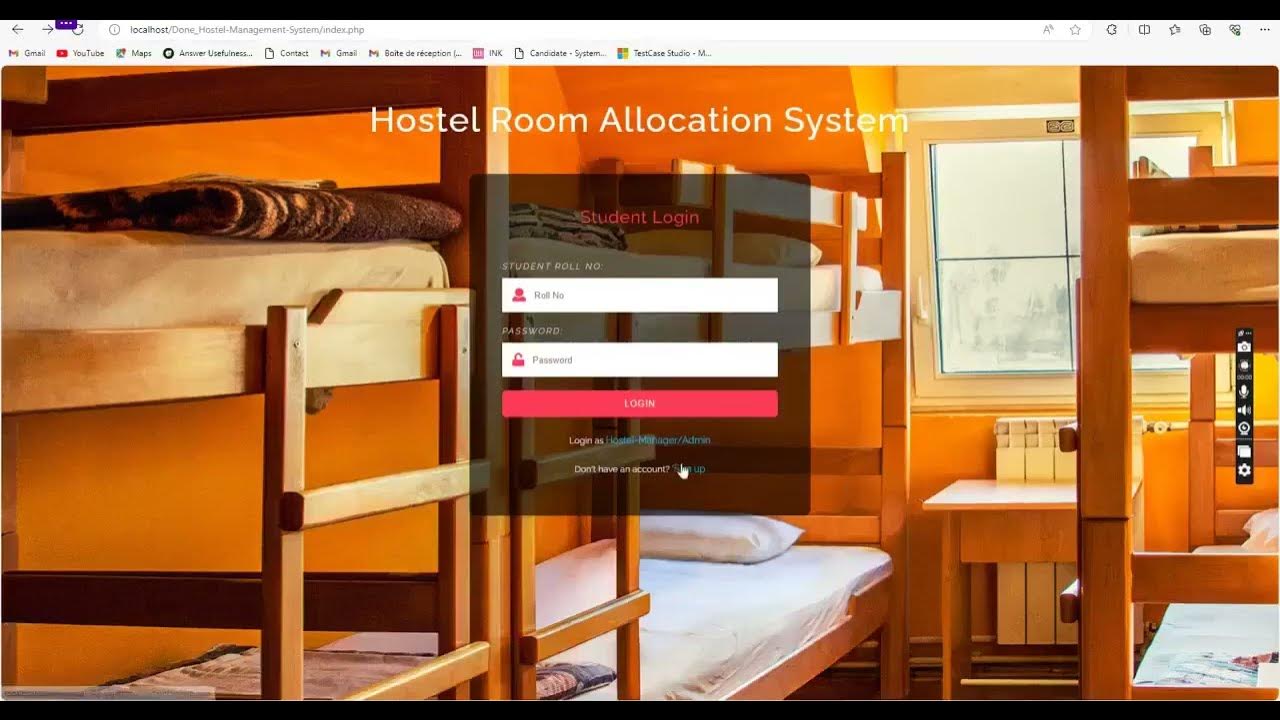 Hostel room Allocation system - YouTube