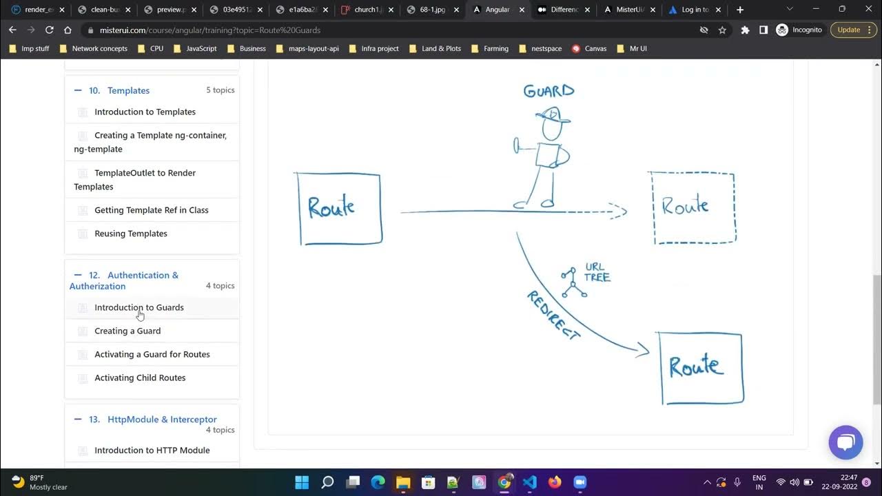 Angular Training for beginners | Auth guards, Authorization, Authentication introduction. - YouTube