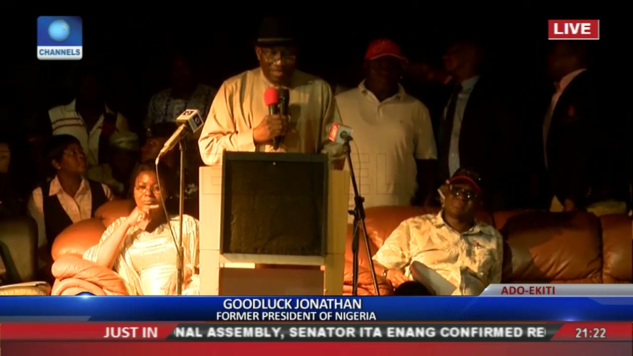 Ekiti Flyover Is Best In Nigeria - Goodluck Jonathan - YouTube