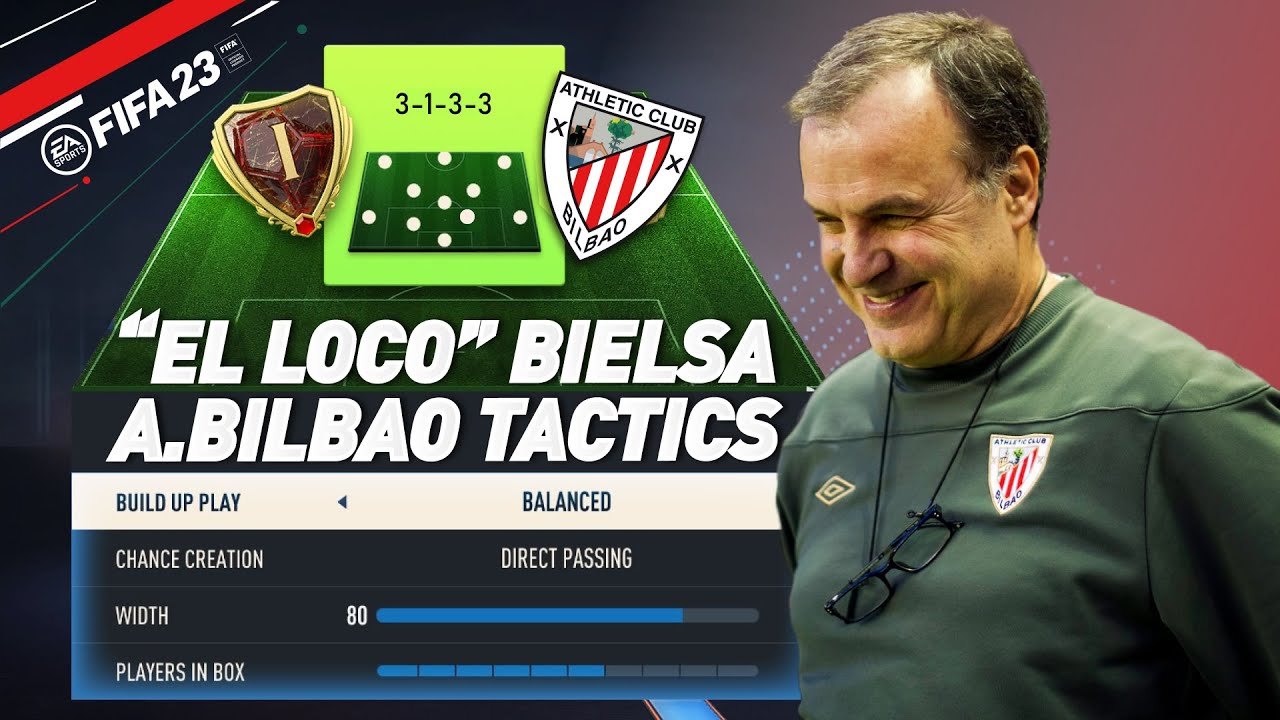 MARCELO BIELSA'S ATHLETIC BILBAO TACTICS IN FIFA 23 | 3-1-3-3 - YouTube