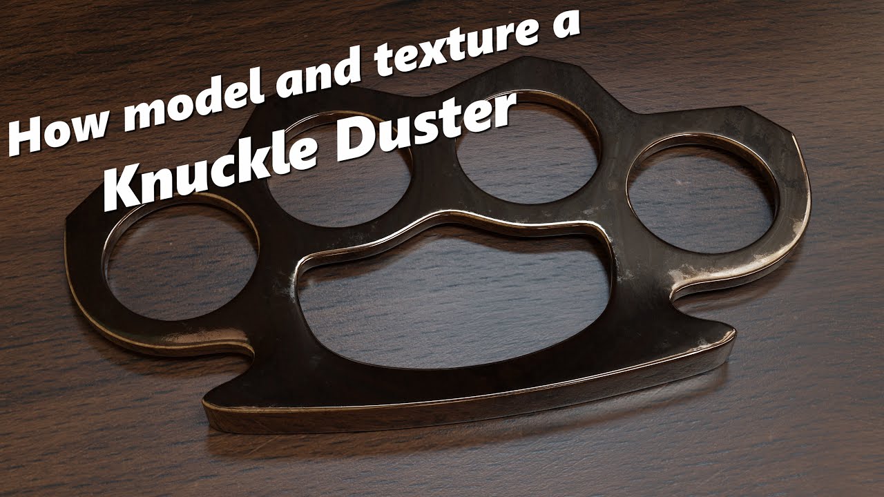 How to Make and Texture a Knuckle Duster in Blender - YouTube
