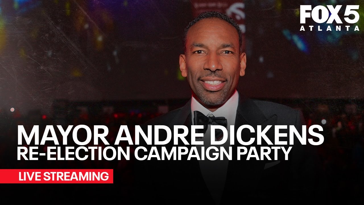 LIVE: Atlanta Mayor Andre Dickens re-election campaign party - YouTube