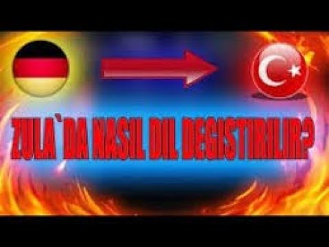 oyun sesini İngilizce yapma!ZULA