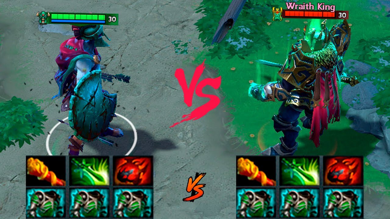 Undying 1 vs 1 Wraith King - YouTube