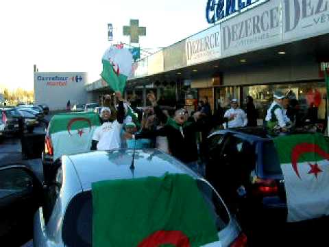 poitiers la zup avant le match Algérie vs Egypte 18/11/2009 part 02 ...