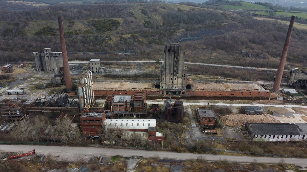 DJI Mini 2 Drone over Cwm Coke Plant and Crumlin Colliery - YouTube