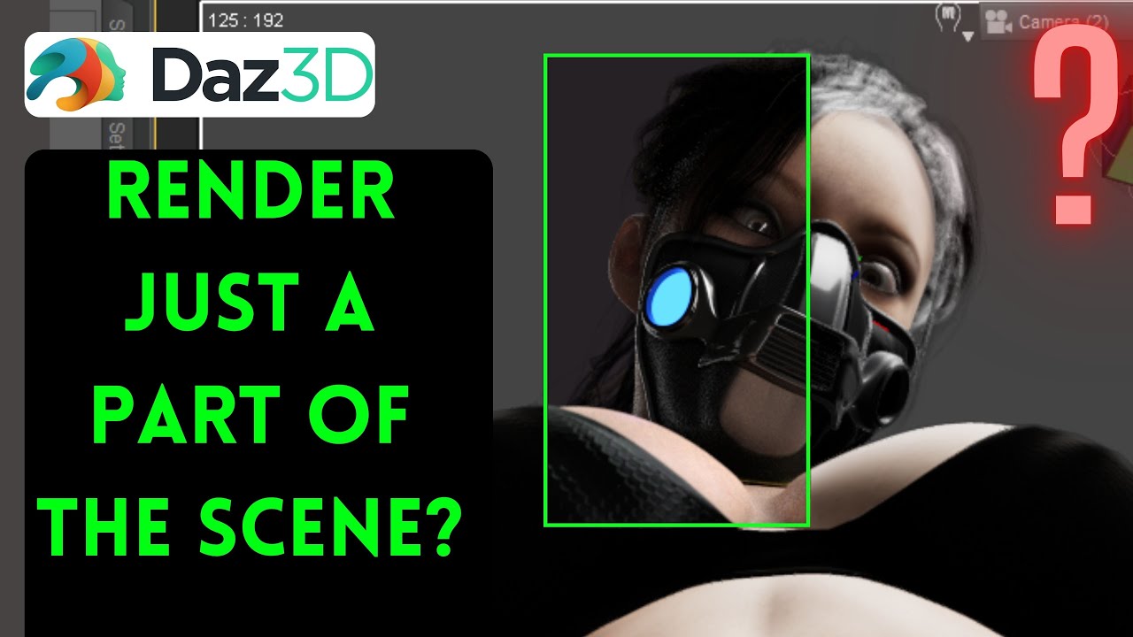 #dazstudio | How to render just a part of the scene? (really useful) - YouTube