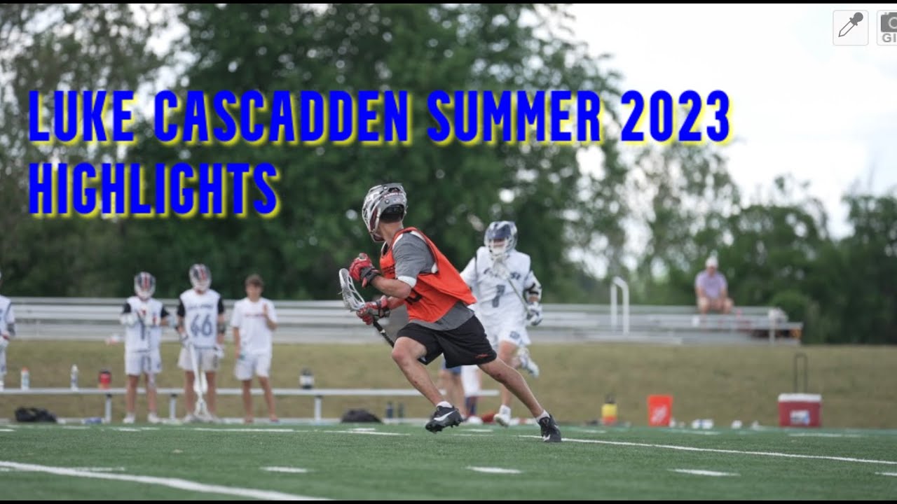Luke Cascadden 2023 Summer Lacrosse Highlights - YouTube