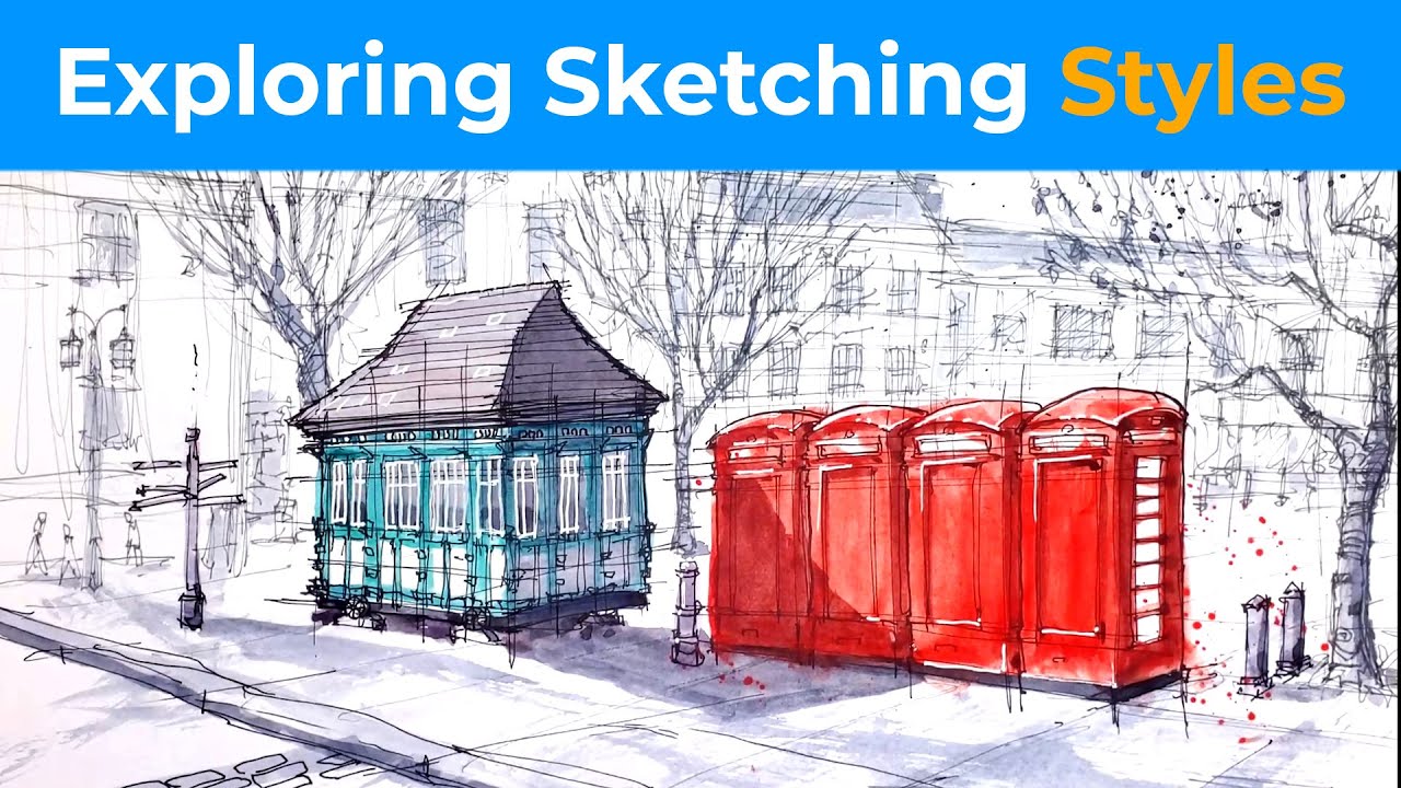 Exploring Sketching Styles - Focus on the Verticals - YouTube