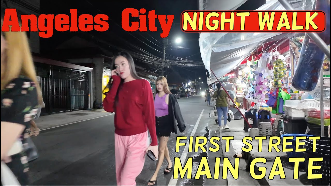 Night Walk in Main Gate Angeles City | What’s New on First Street - YouTube