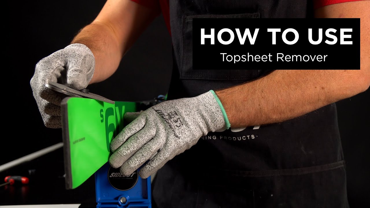 How to use Sidecut Topsheet Remover - YouTube