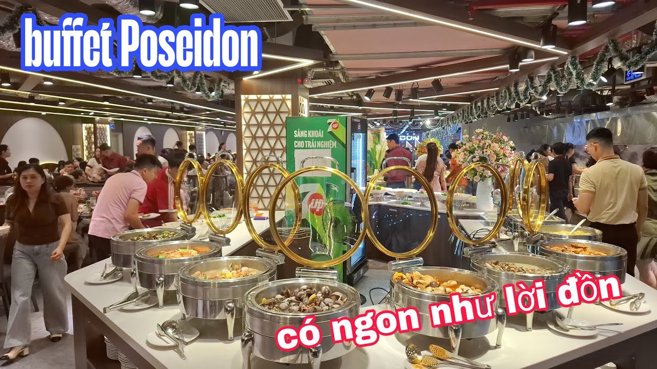 Trải nghiệm Buffet Poseidon Vincom 3/2 có nhiều hải sản tươi sống như lời đồn ?! - YouTube